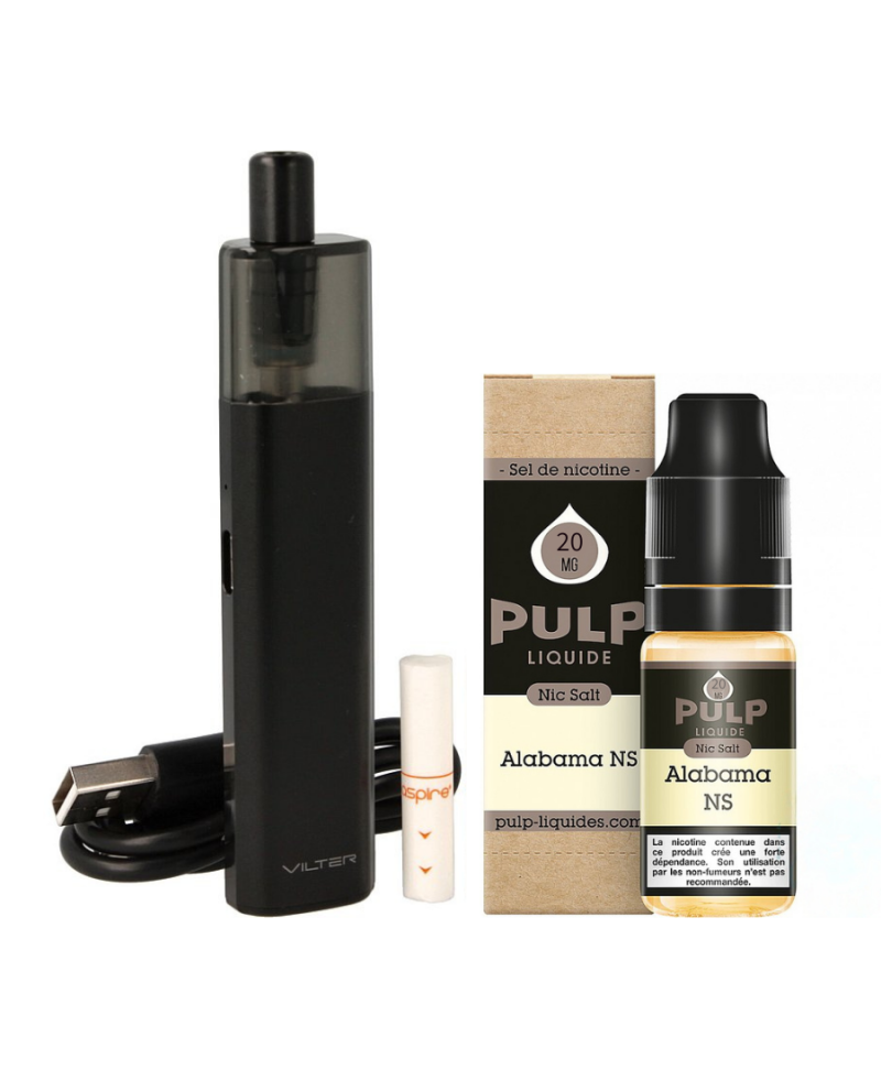 PACK DÉBUTANT POD VILTER + E LIQUIDE 20MG || La Vape Occitane